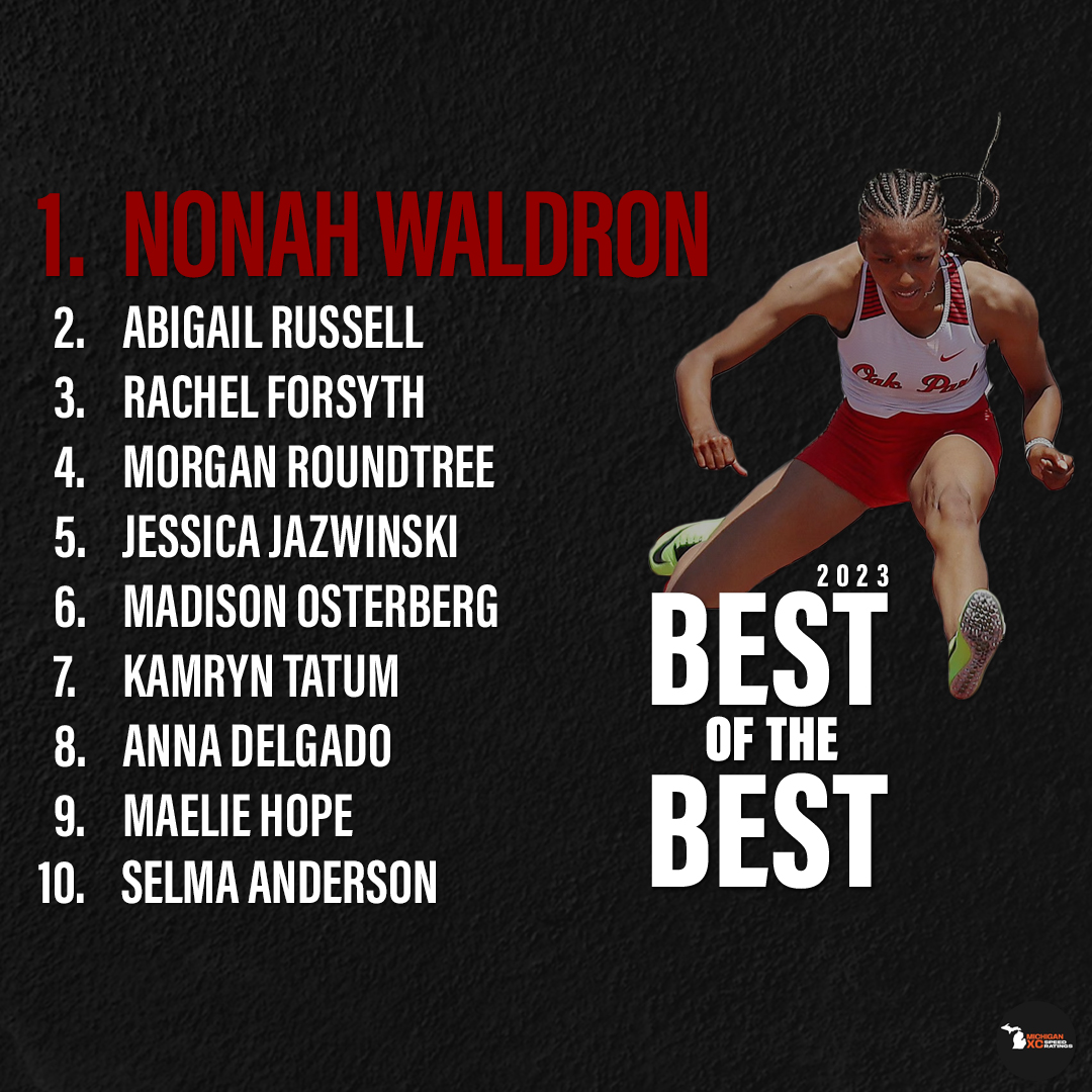 Girls – Best of the Best & All-Around Athletes – Michigan XC Speed Ratings