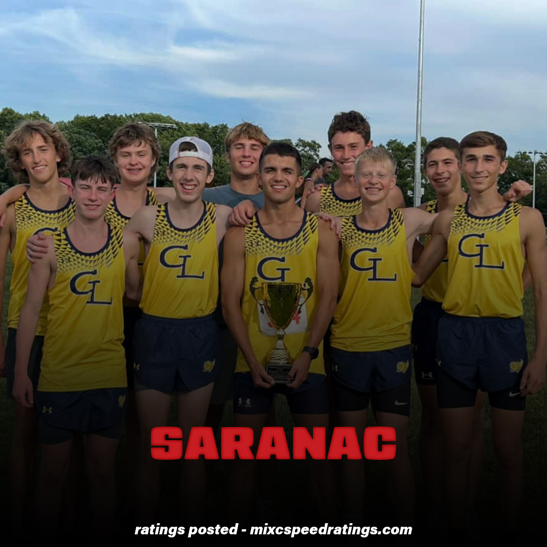 2025 Ratings: Saranac – Michigan XC Speed Ratings