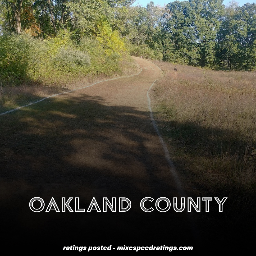 2025 Ratings: Oakland County – Michigan XC Speed Ratings